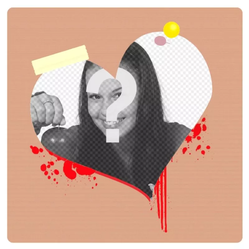 Decorare a forma di cuore foto - Fotoeffetti