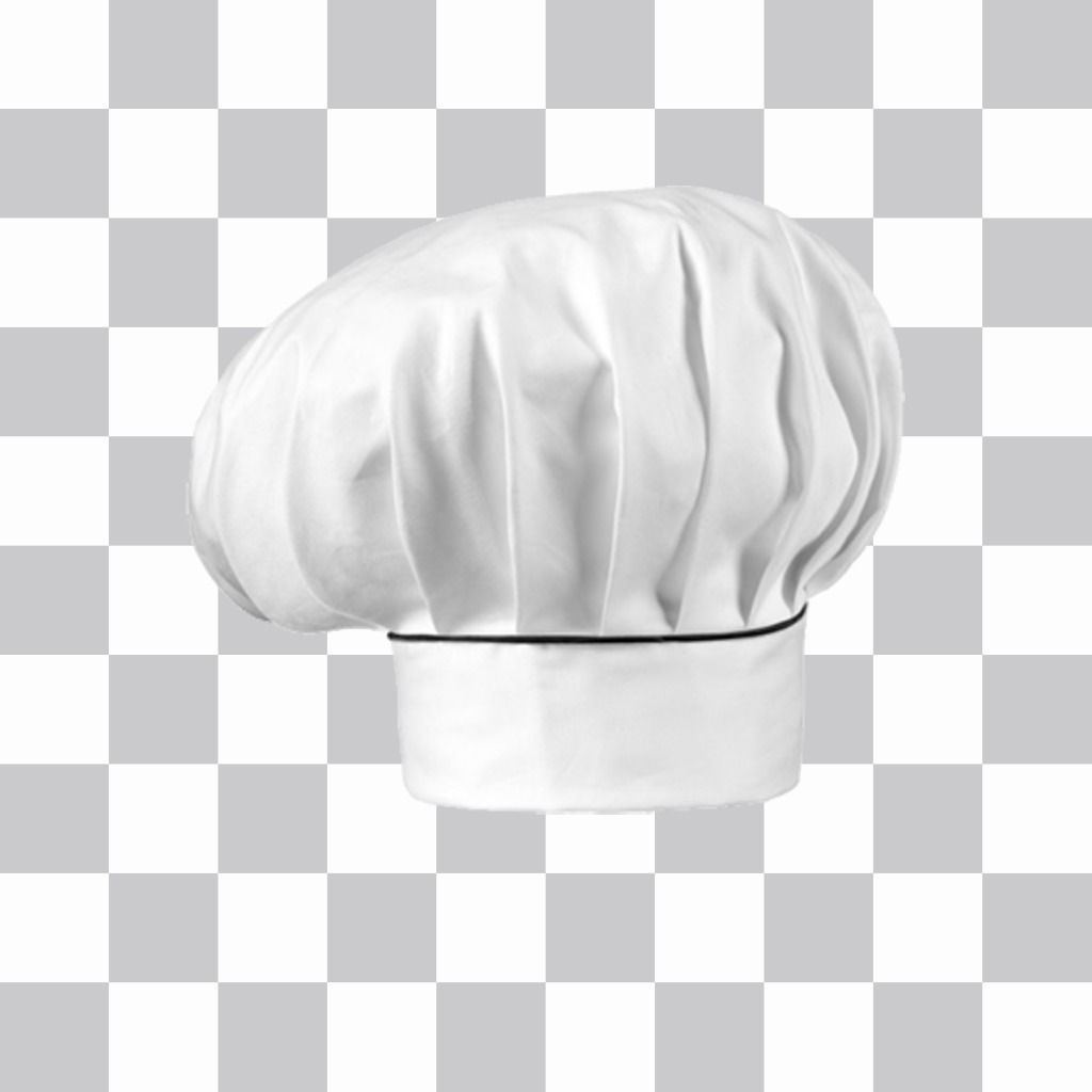 Fotomontaggio di uno chef con il cappello e una cottura uniforme di ...