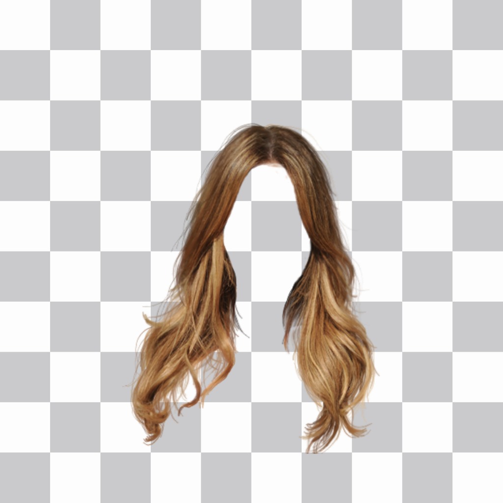 Fotomontaggio donna parrucca bionda per cambiare i capelli - Fotoeffetti